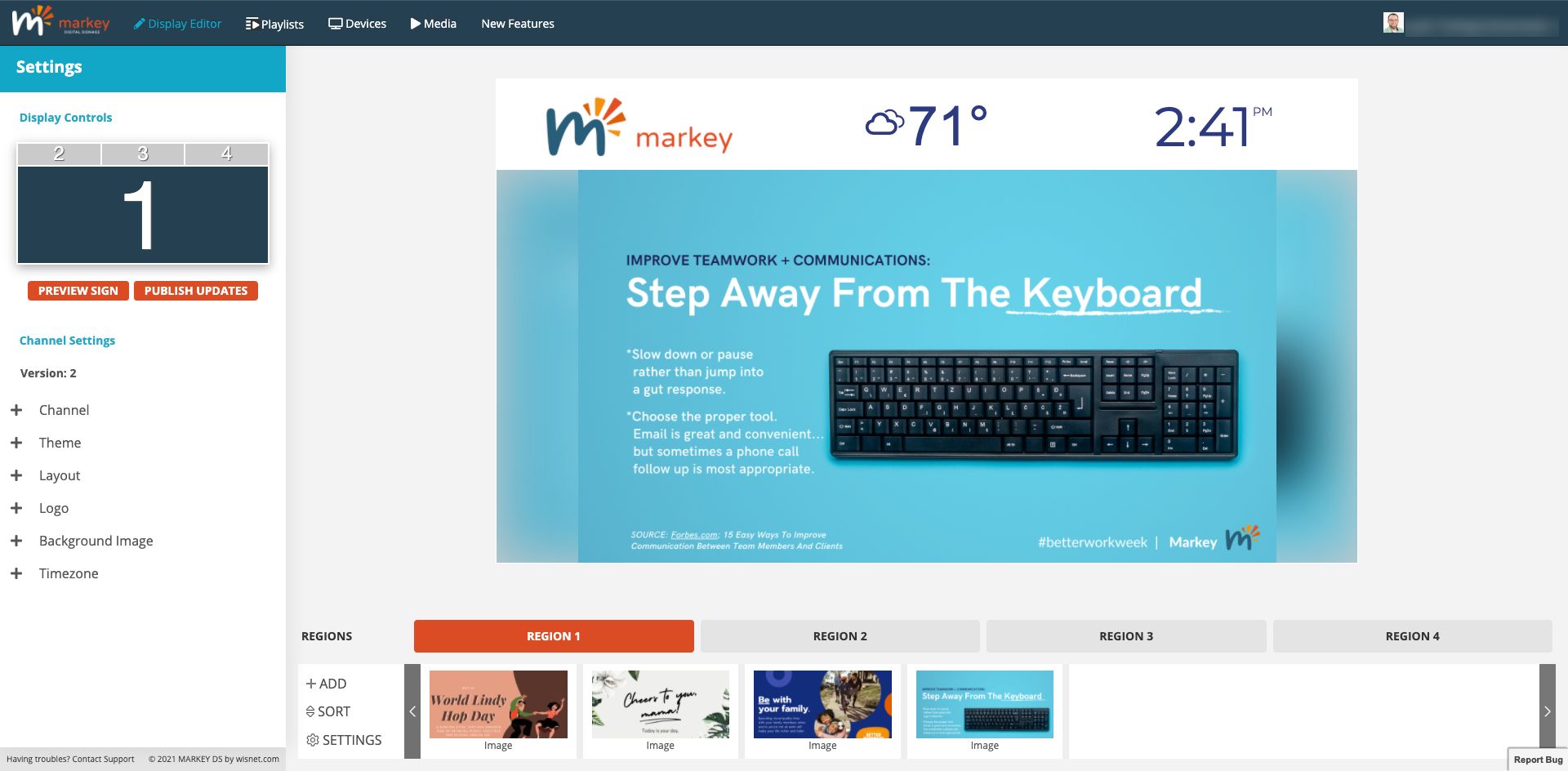 Awesome New Digital Signage Dashboard Coming May 18 | Markey Digital ...